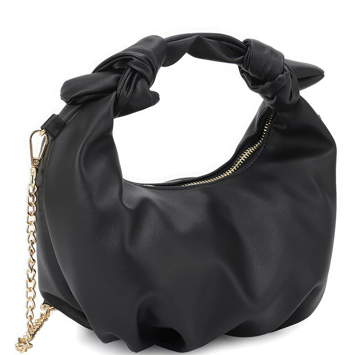 Smooth Round Handle Zipper Bag – CITYWEAR